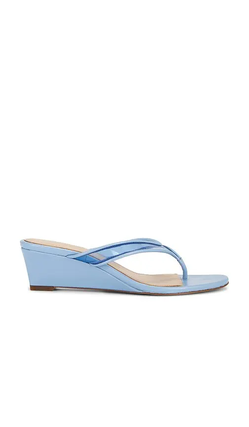 Veronica Beard Clea Wedge Sandal - Blue Jay