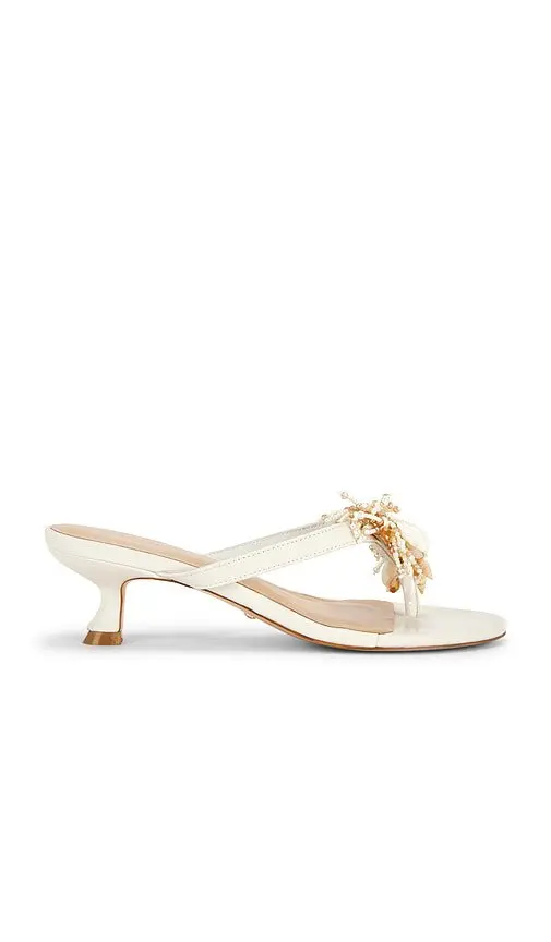Raye Iman Embellished Kitten Heel Sandals