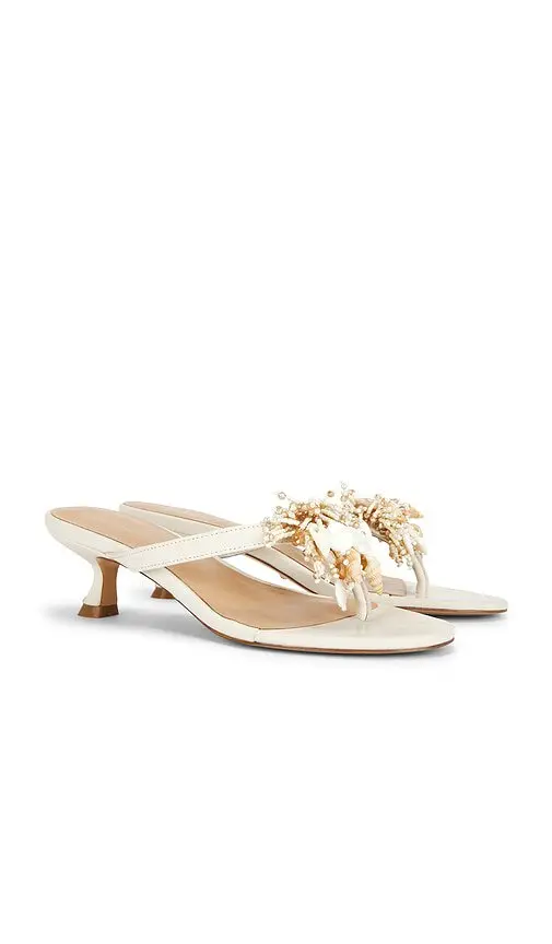 Raye Iman Embellished Kitten Heel Sandals