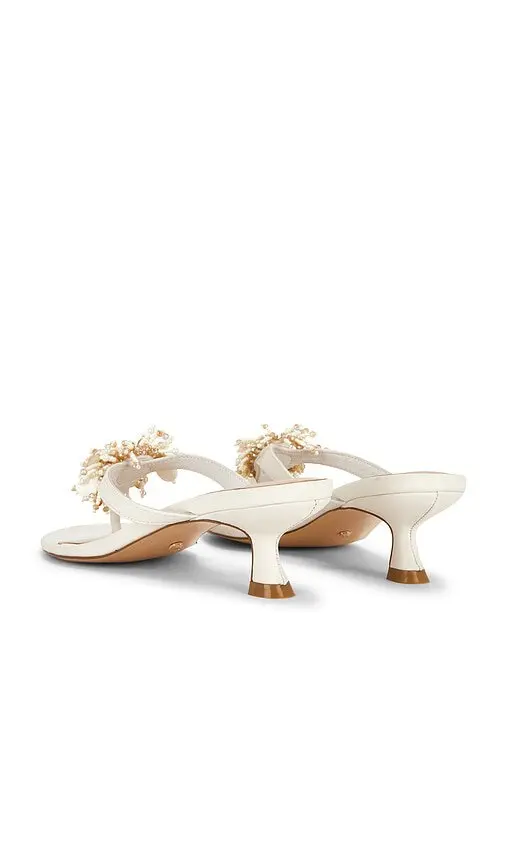 Raye Iman Embellished Kitten Heel Sandals