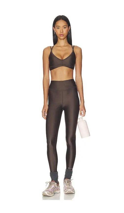 P.E Nation Paramount Sports Bra In Chocolate - Coffee Shine