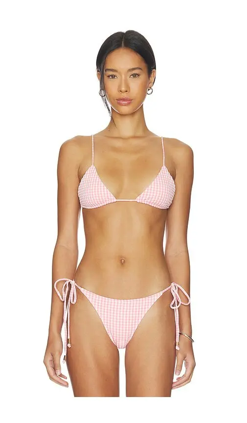 JUILLET Elsa Halterneck Top - Primrose Plaid