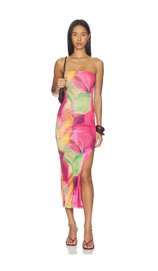 MORE TO COME Jamila Maxi Dress - Pink Multi
