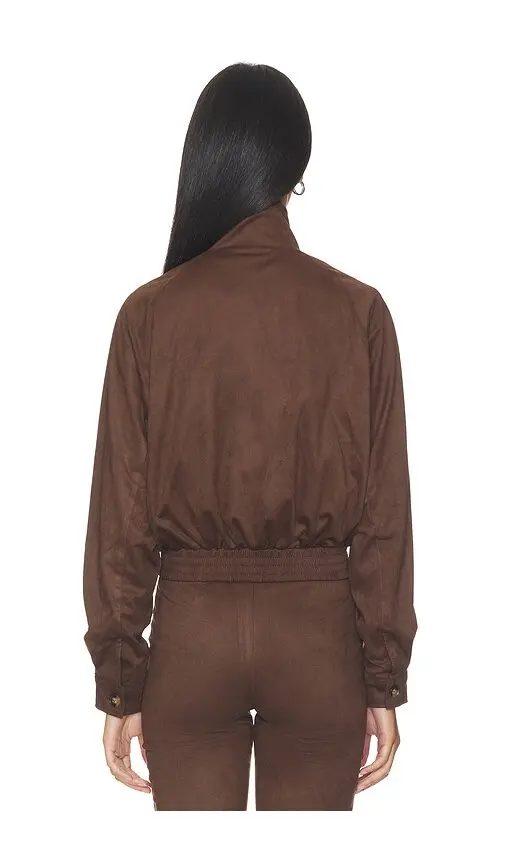 Superdown Faux Suede Zip-up Jacket