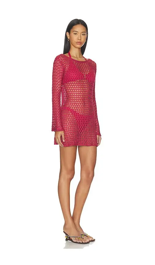 VIX PAULA HERMANNY Belle Short Cover Up In Red - Burgeon