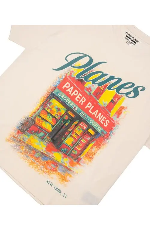 PAPER PLANES Planes Deli Cotton Graphic T-shirt