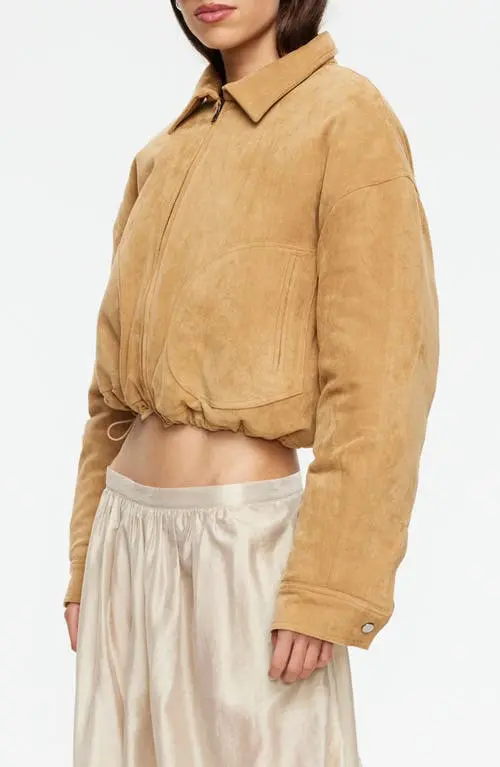 Lioness Serrano Faux Suede Bomber Jacket