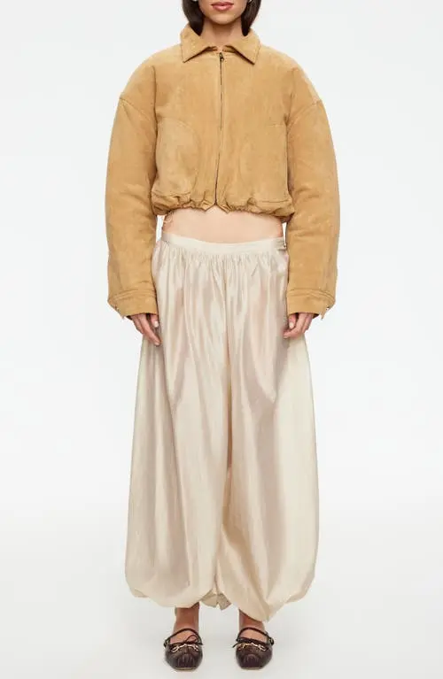 Lioness Serrano Faux Suede Bomber Jacket