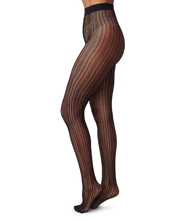 Swedish Stockings Selma Net Tights - Black