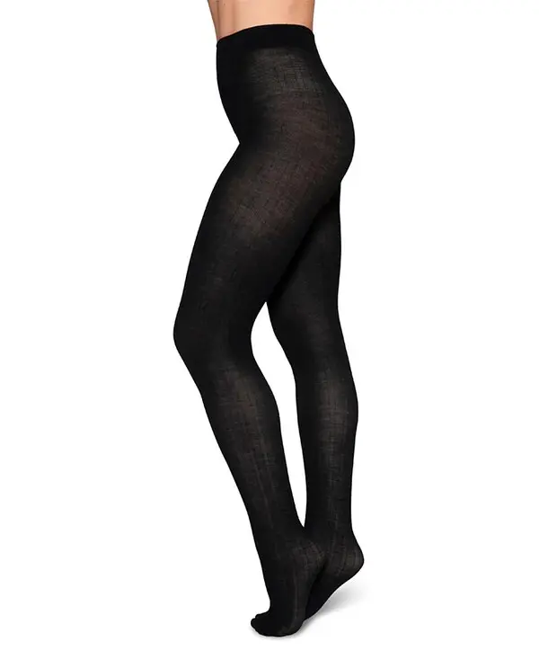 Swedish Stockings Freja Wool Tights - Black