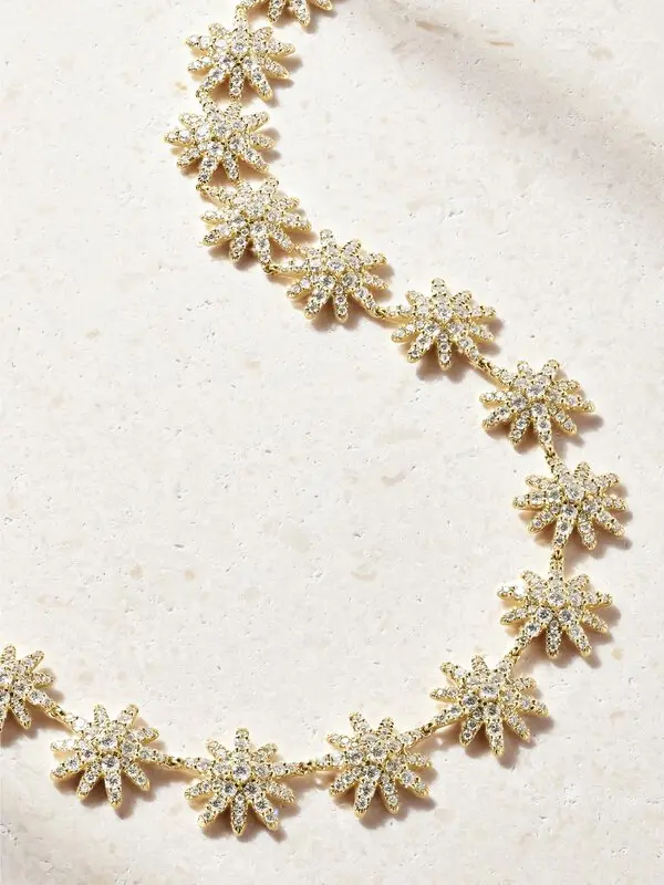 David Yurman 18-karat Diamond Starburst Tennis Necklace