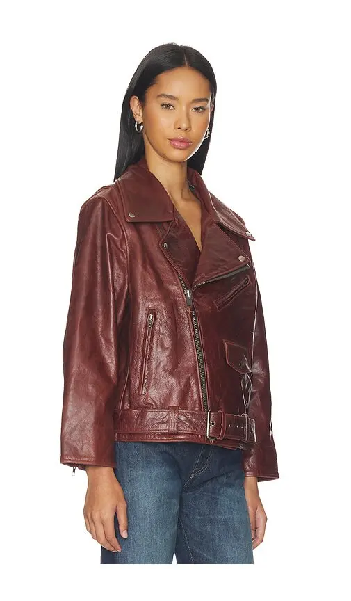 FOUND Biker Leather Jacket