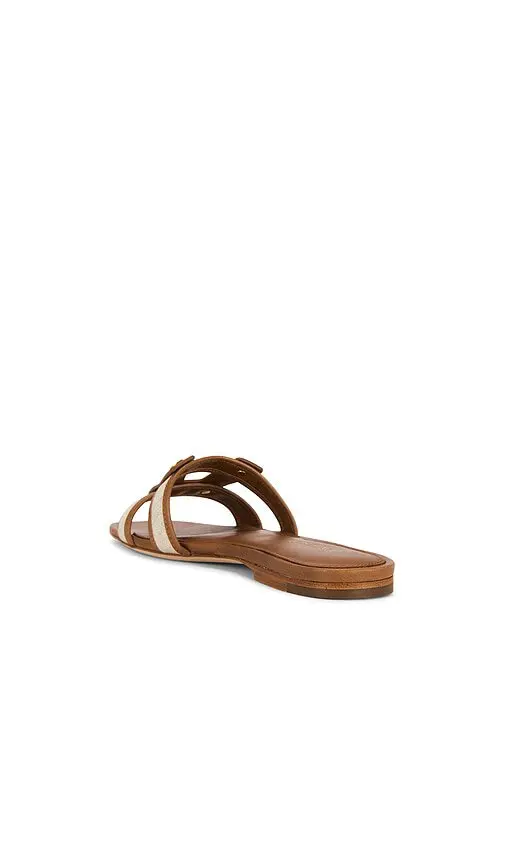 Veronica Beard Via Slide Sandals - Brown
