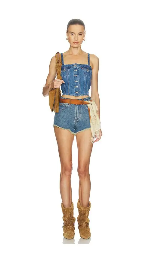 LEVI'S Denim Tube Top - Blue
