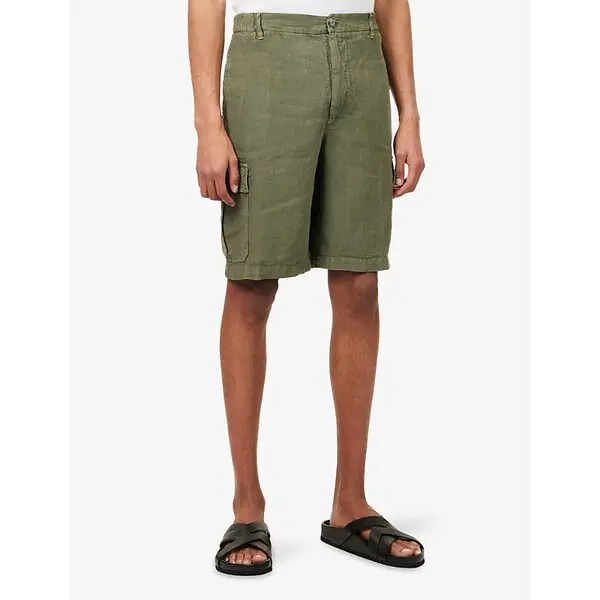 120% Lino Bermuda Linen Shorts