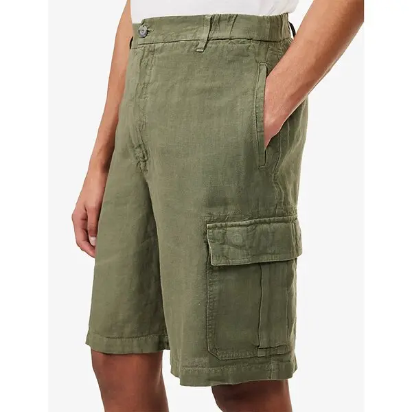 120% Lino Bermuda Linen Shorts
