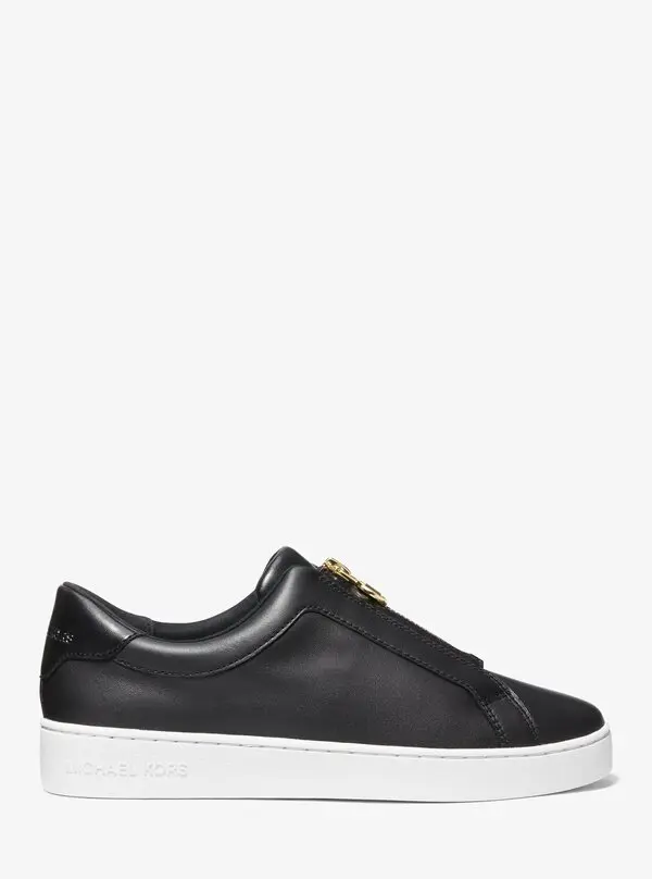 Michael Kors Keaton Leather Zip-up Sneakers