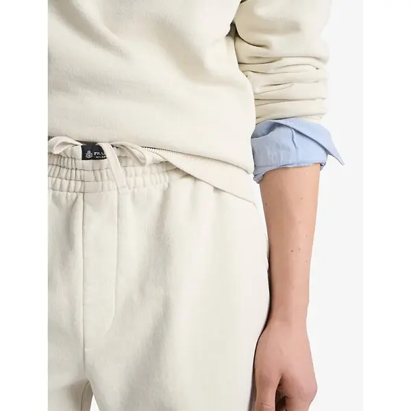 Prada Cotton Drawstring Bermuda Shorts - Neutral
