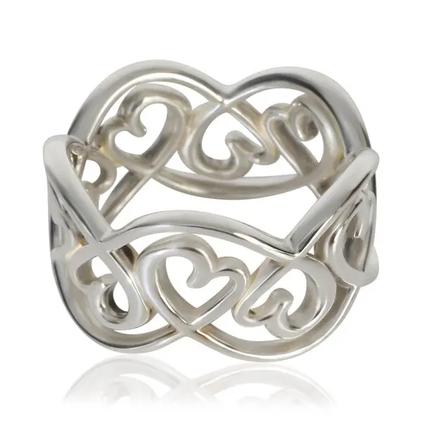 Tiffany & Co. Sterling Silver Paloma Picasso Loving Heart Ring - Sterling_silver