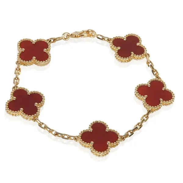 Van Cleef & Arpels Carnelian Yellow Gold Bracelet - Yellow_gold