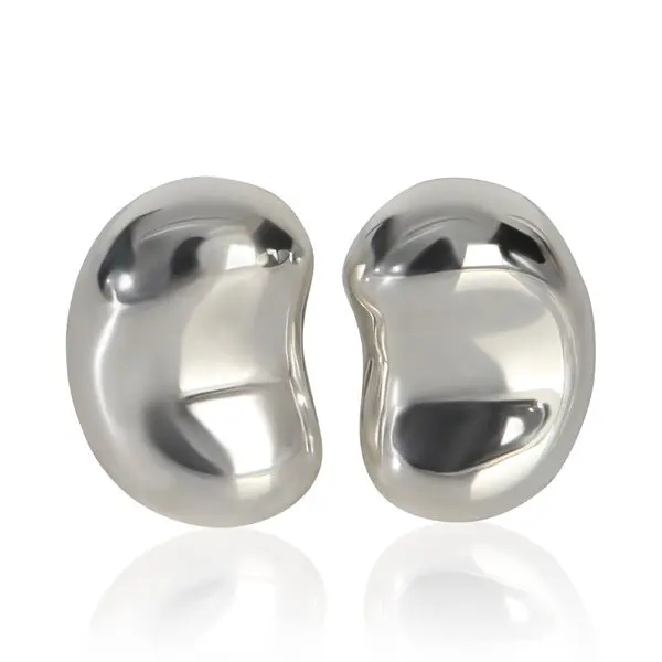 Tiffany & Co. Elsa Peretti Sterling Silver Bean Earrings - Sterling_silver