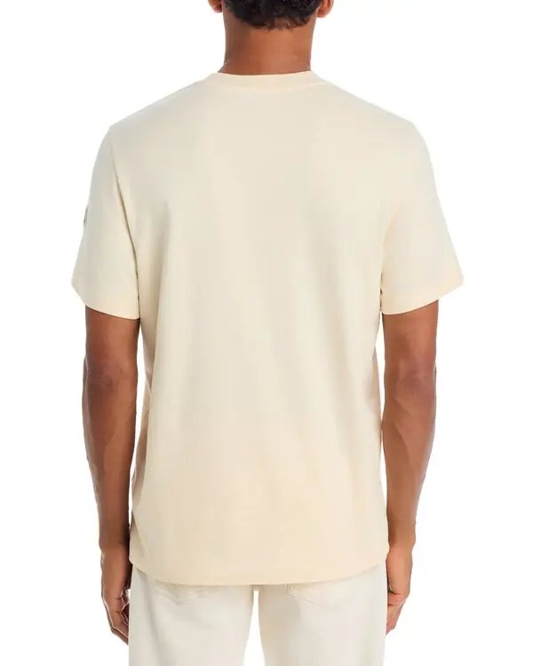 Moncler Logo Print Cotton T-shirt - Ivory