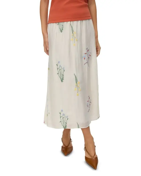 Vero Moda Embroidered Maxi Skirt