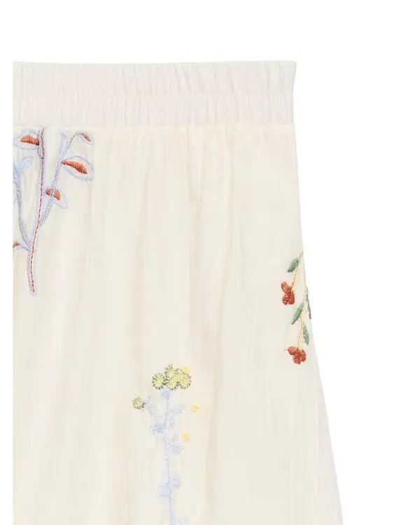 Vero Moda Embroidered Maxi Skirt