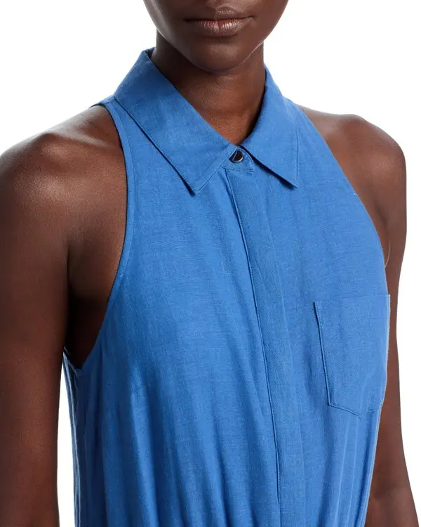 TOCCIN Tiana Sleeveless Shirt Dress - Ocean