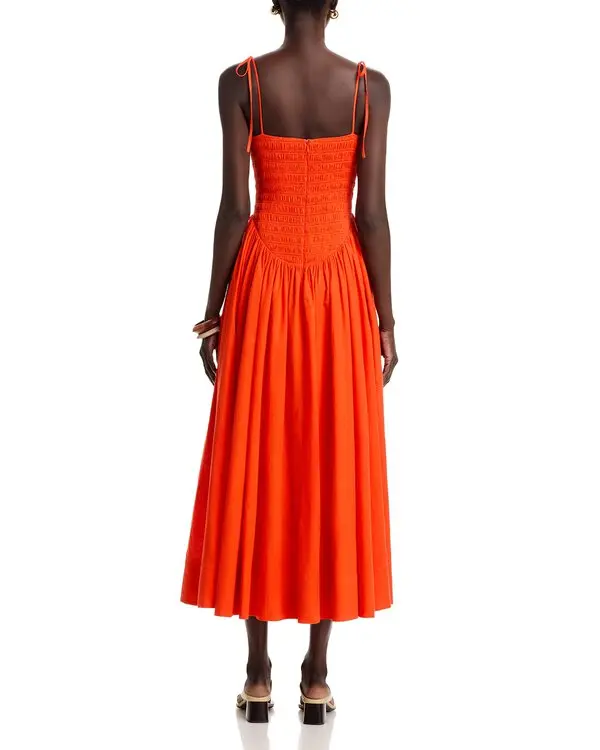 TOCCIN Amaya Smocked Midi Dress