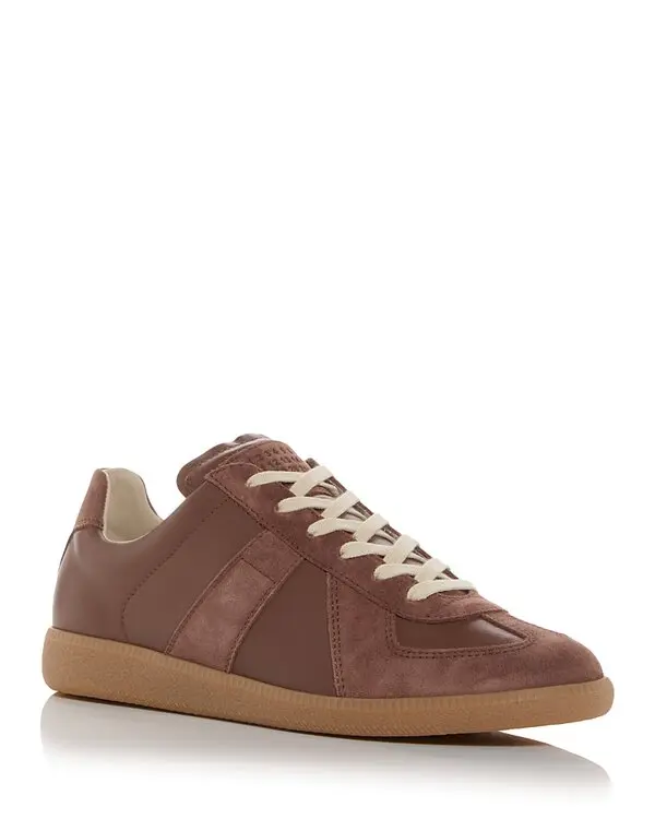 MAISON MARGIELA Replica Low Top Sneakers - Medium Brown