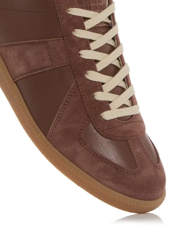 MAISON MARGIELA Replica Low Top Sneakers - Medium Brown
