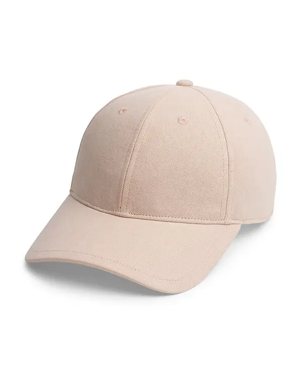 Rag & Bone Harlow Baseball Cap - Cream Tan Linen