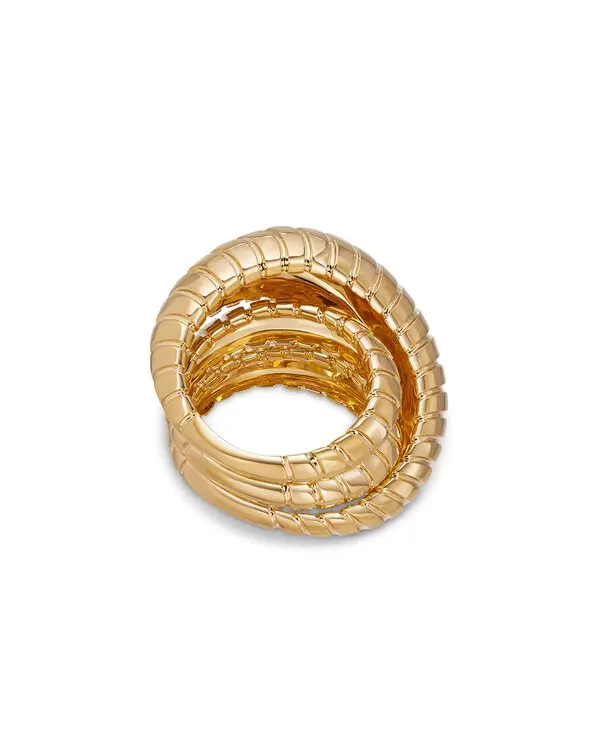 Marina B 18k Yellow Crossover Ring