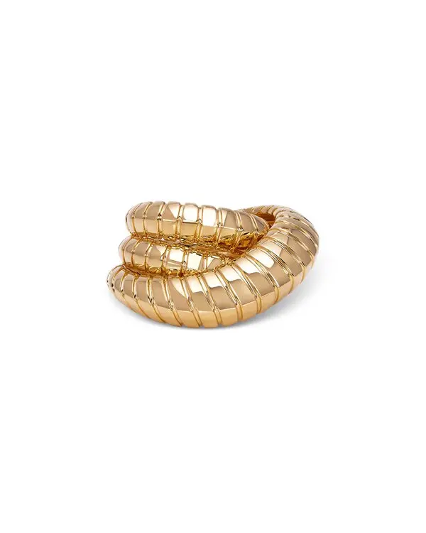 Marina B 18k Yellow Crossover Ring