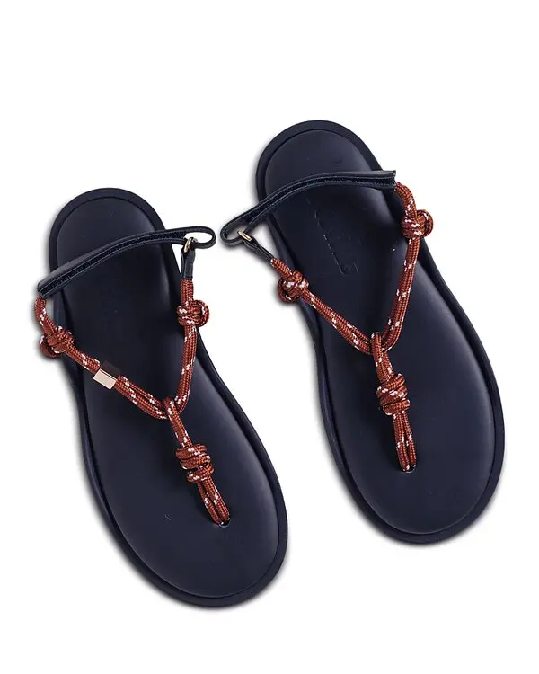 Flowze Ankle Tie Rope Sandals - Brown