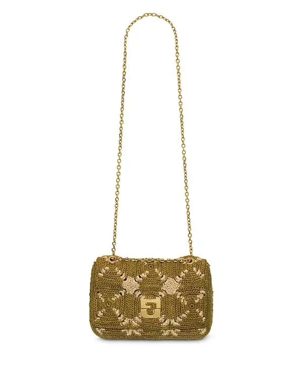 Gerard Darel Le Fanny Raffia Crossbody Bag