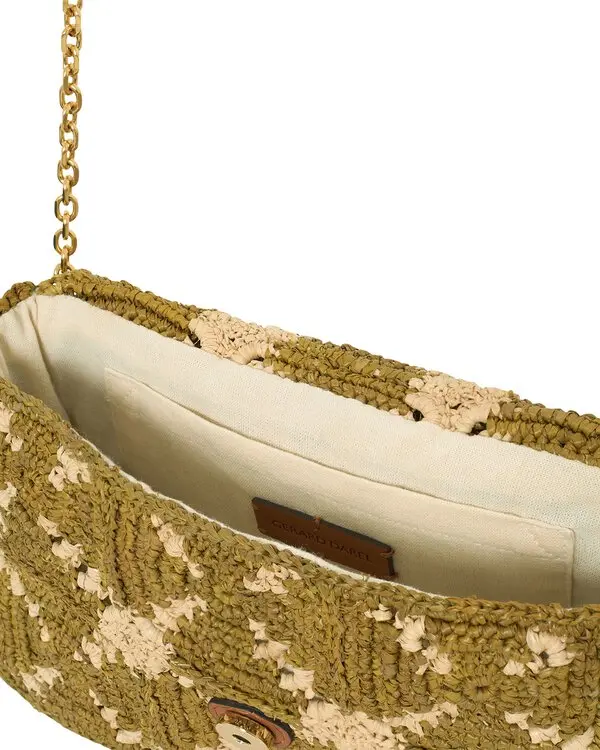 Gerard Darel Le Fanny Raffia Crossbody Bag