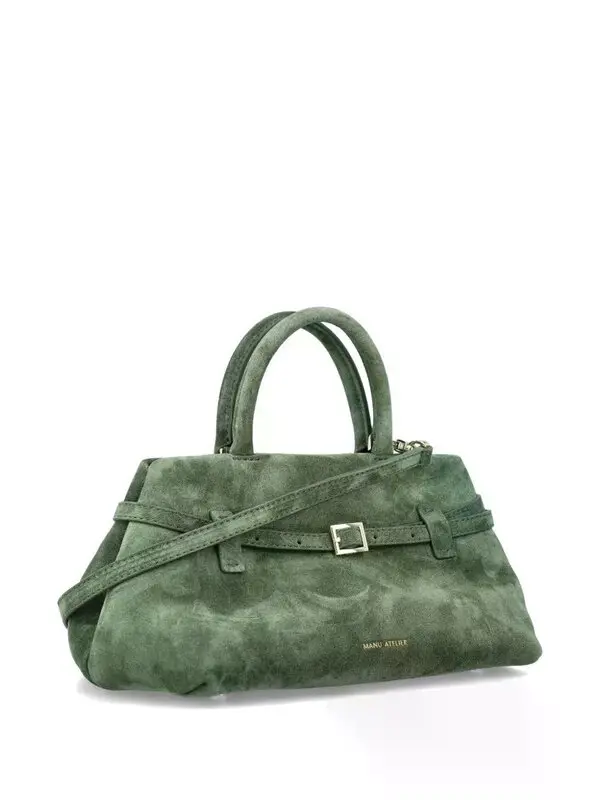Manu Atelier 25 Le Cambon Suede Tote Bag - Green