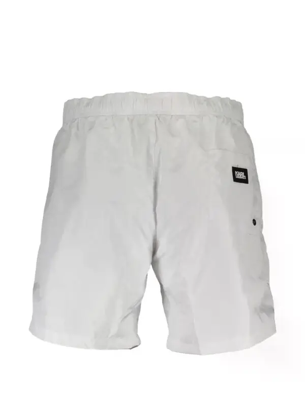 Karl Lagerfeld Logo-patch Drawstring Swim Shorts