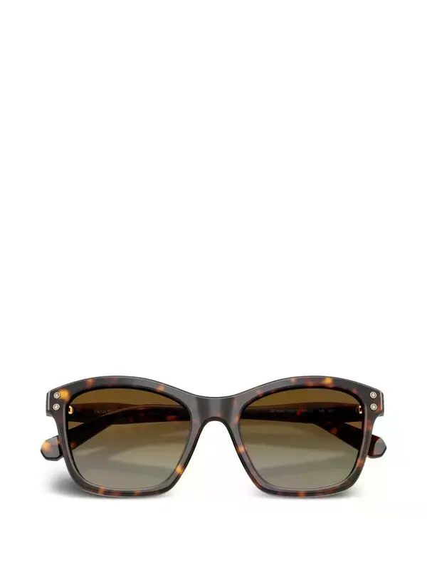 SWAROVSKI Square Frame Sunglasses With Crystal Embellishment