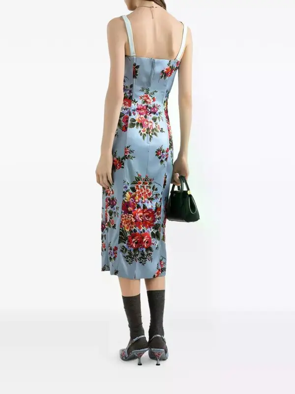 Dolce & Gabbana Floral Print Midi Dress