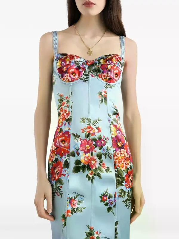 Dolce & Gabbana Floral Print Midi Dress