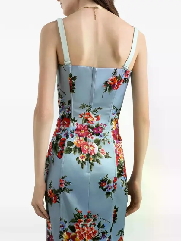 Dolce & Gabbana Floral Print Midi Dress
