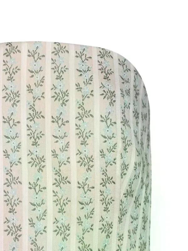 Rosie Assoulin Venus Floral Striped Strapless Top - Neutrals