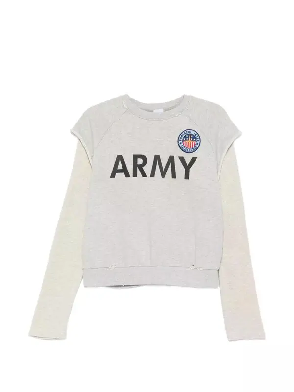 PROTOCOL INDEX Crew Neck Logo Print Sweater