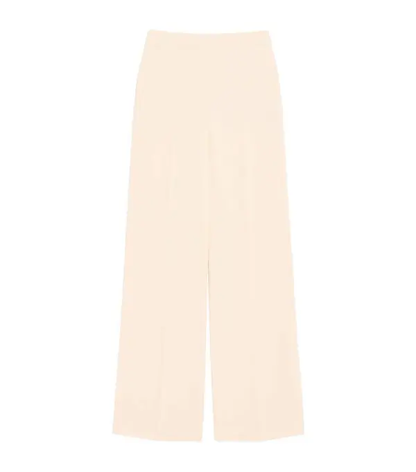 Valentino Garavani Silk Wide Leg Trousers