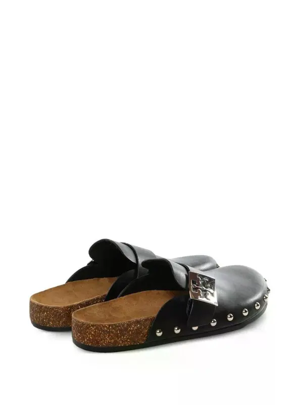 Tory Burch Mellow Studded Mules - Black