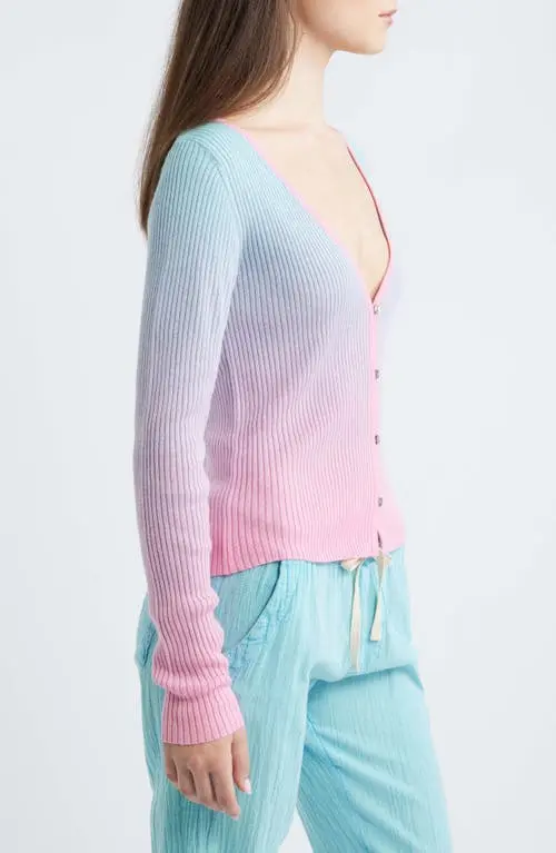 Rip Curl Ombré Ribbed Cardigan