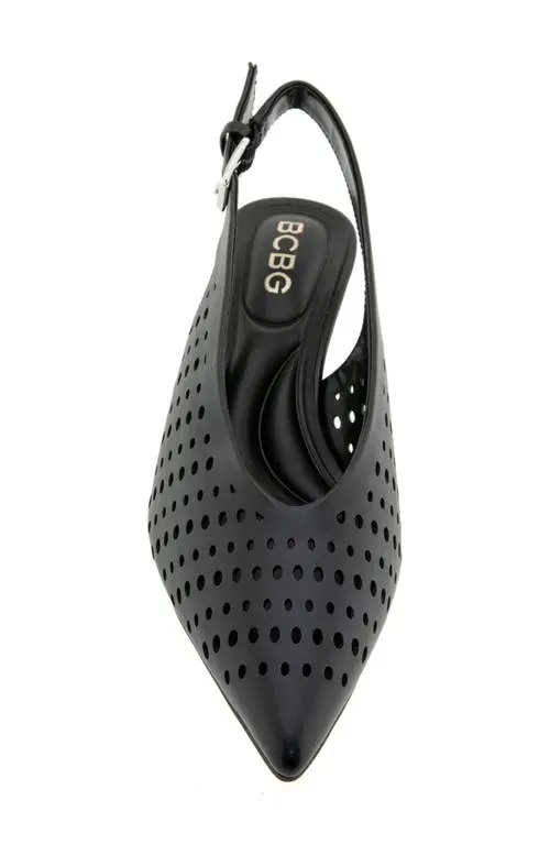 Bcbgmaxazria Pawnee Slingback Kitten Heel Pumps - Black
